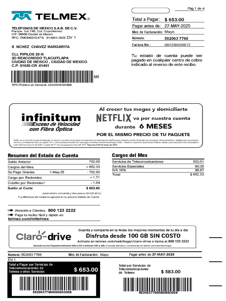 Recibo5520637766 0525 | PDF