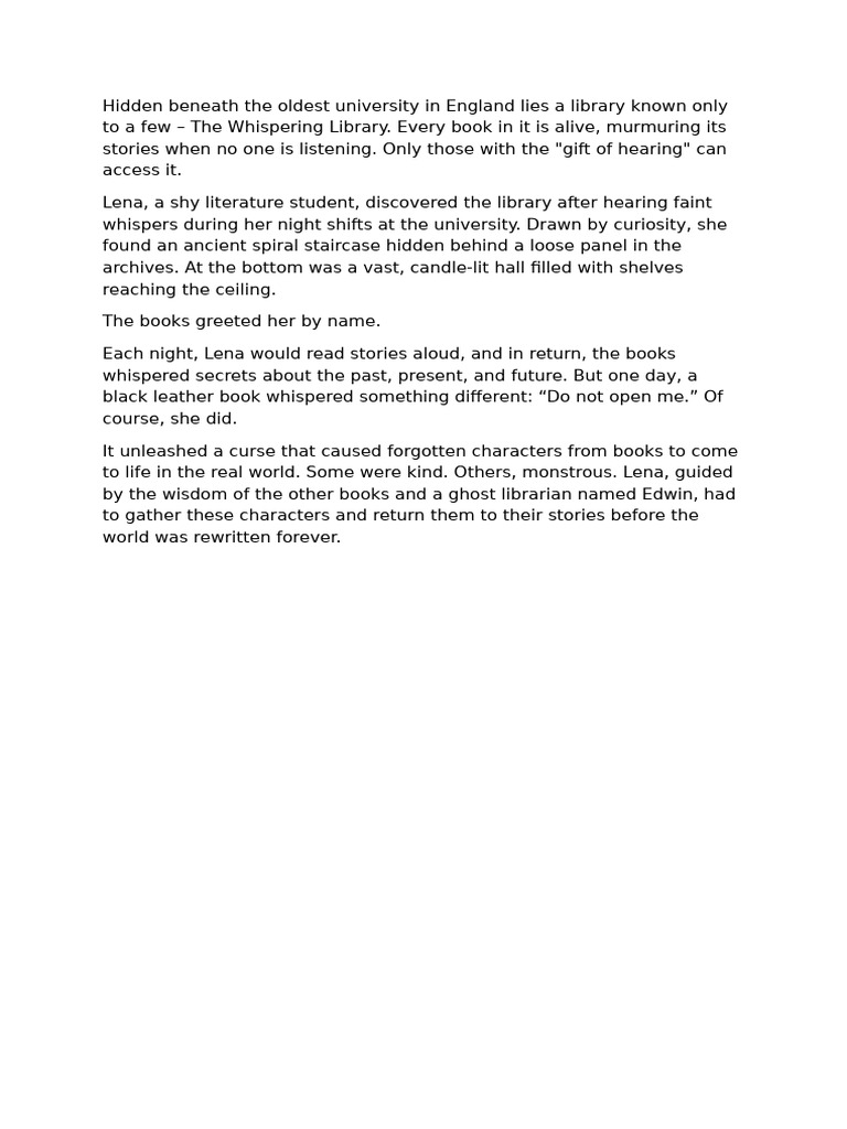 The Whispering Library | PDF