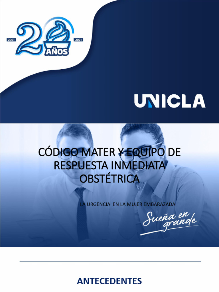Código Mater: Respuesta a Emergencias Obstétricas | PDF | Muerte ...