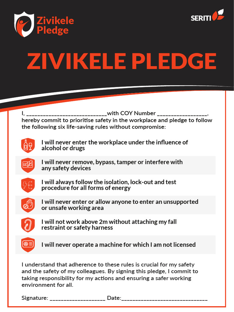 A4 Zivikele Pledge - Template | PDF