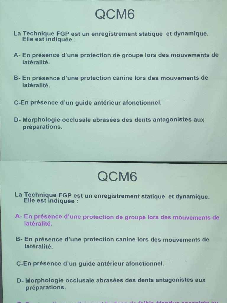 QCM 3 + Correction | PDF