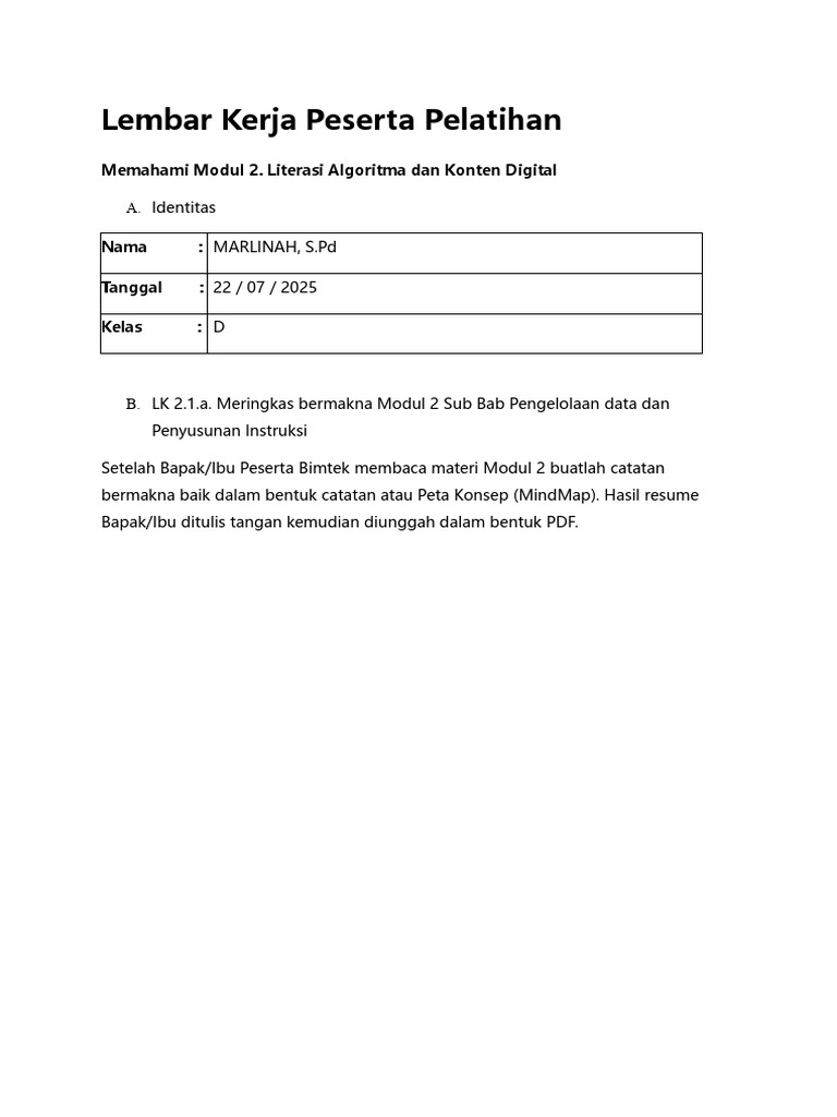 Lembar Kerja 2 (1) .1 | PDF