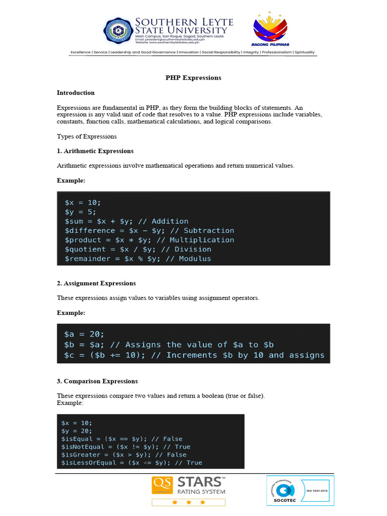 PHP Logical Operators and Conditional Statements | PDF