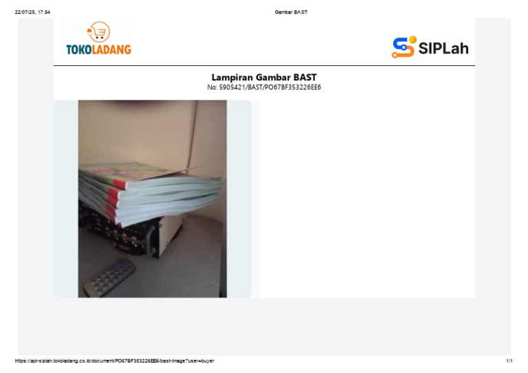 Gambar BAST Buku 3 | PDF