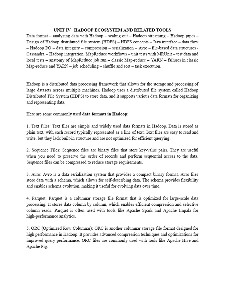 UNIT III BASICS_OF_HADOOP | PDF | Apache Hadoop | Map Reduce