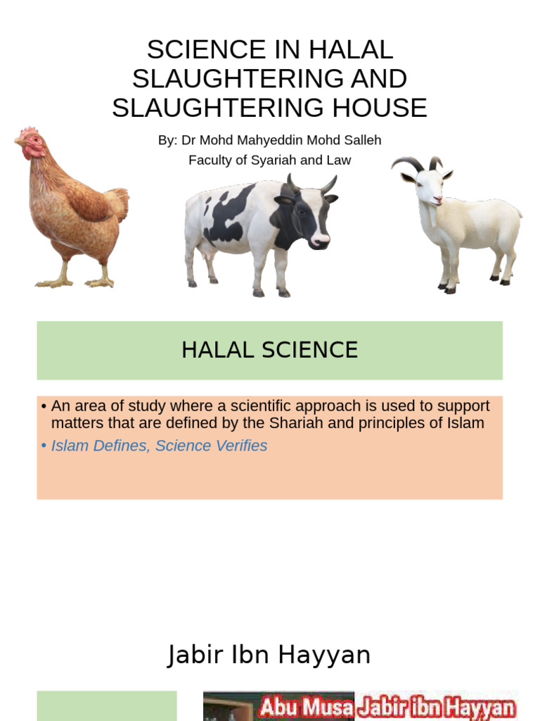 Science in Halal Slaughtering and Slaughtering House Slaughtering ...