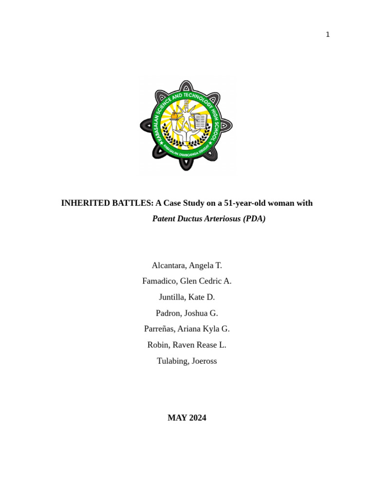 Final Chapter1-5 Case-Study Pda | PDF | Cardiology | Medical Specialties