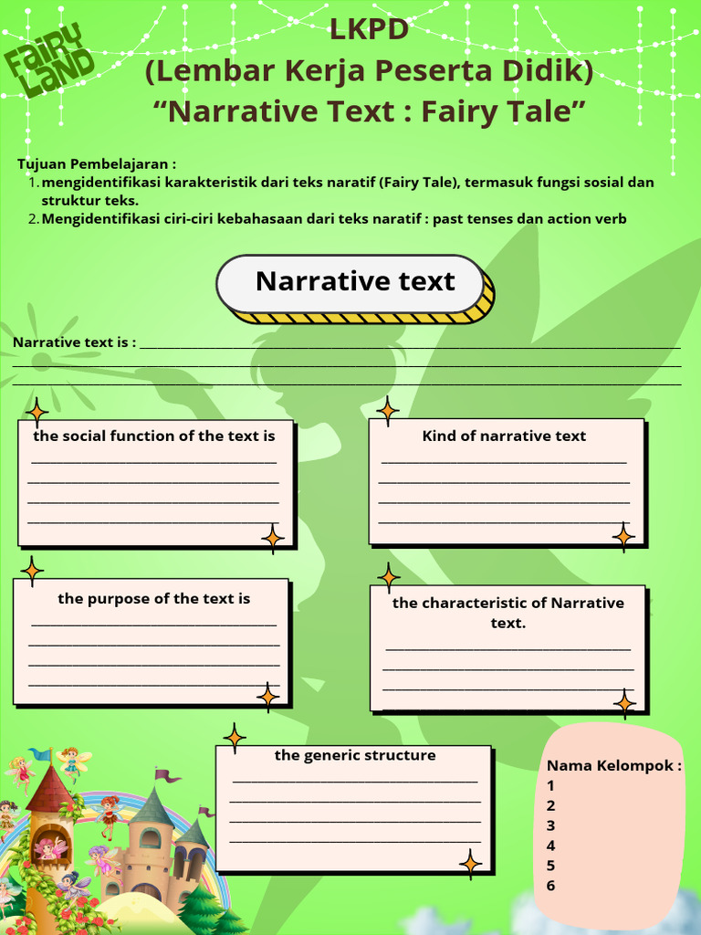 Green and Light Green Playful Vibrant Fairy Tale Poster PDF | PDF ...