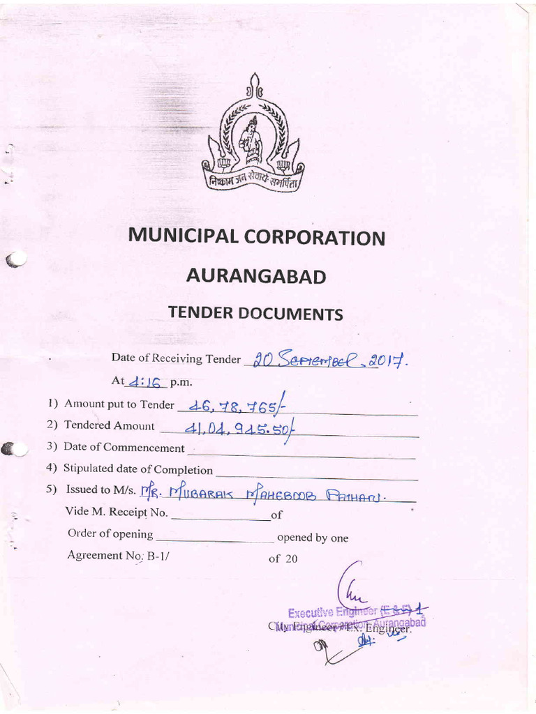 Tender Documents | PDF