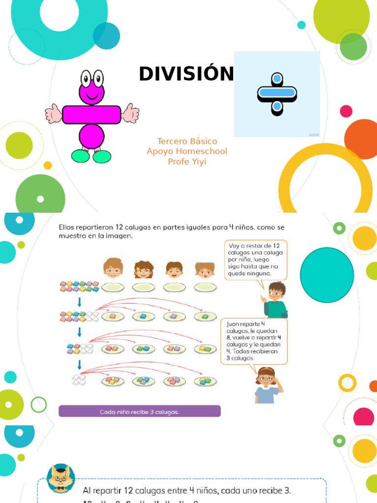 CLASE 6 Las Divisiones. Tercero Básico.. | PDF
