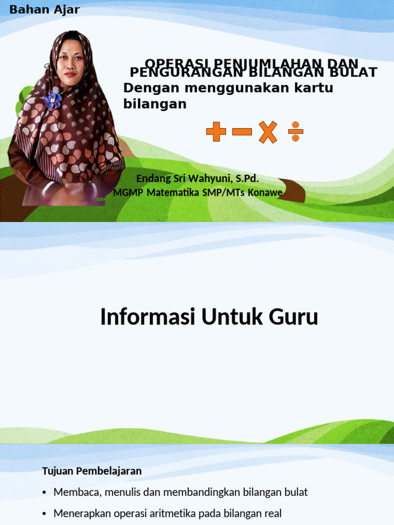 6259 Operasi Hitung Penjumlahan Dan Pengurangan Bilangan Bulat | PDF