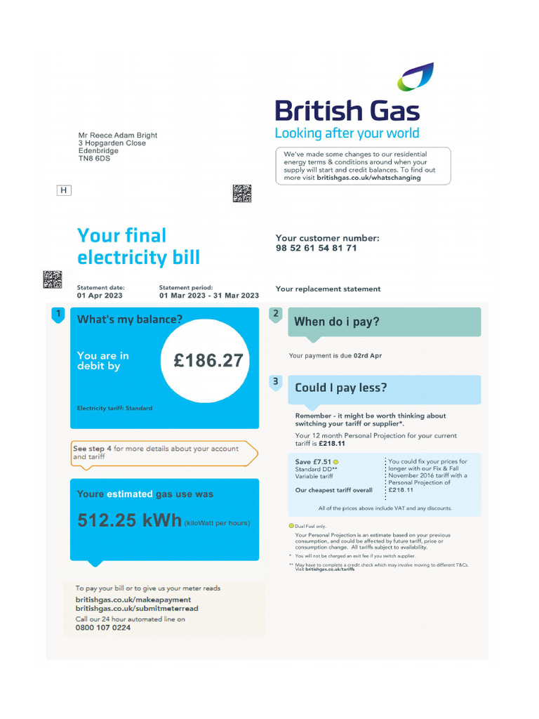 Gas Bill | PDF