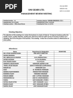 MRM - Management Review Sample | PDF | Internal Audit | Audit