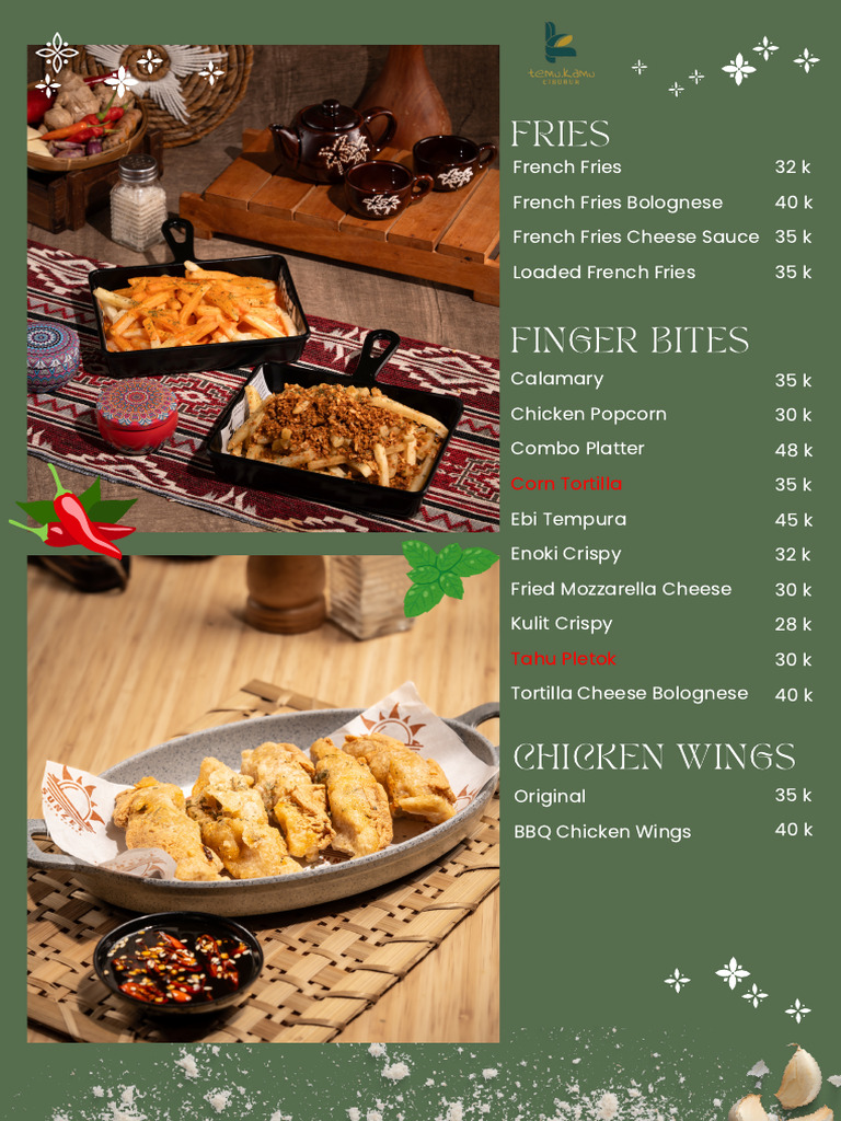 Menu Temu Kamu Cibubur | PDF | Coffee | Caramel