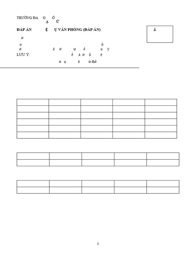 Ä - Ã¡p Ã¡n - NVVP - Final | PDF