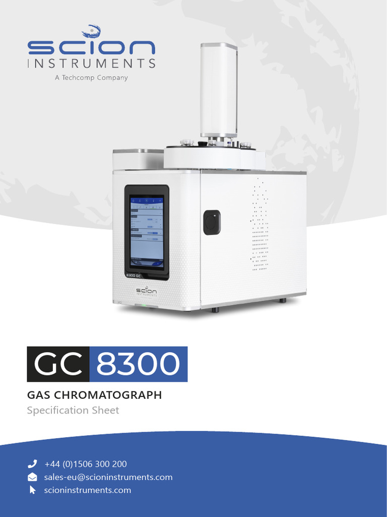 SCION GC8300 Spec-Sheet Stg04 | PDF | Chromatography | Gas Chromatography