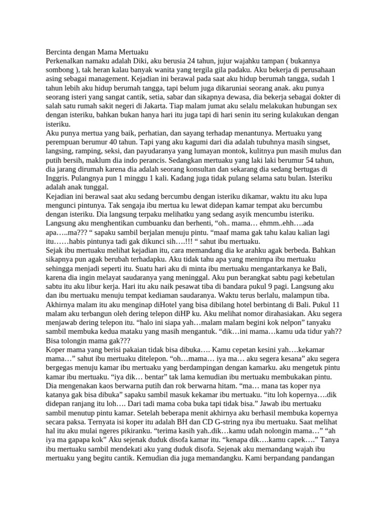 Bercinta Dengan Mama Mertuaku | PDF