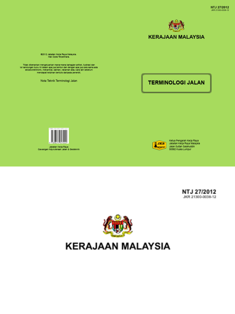 NTJ 27-2012 - Terminologi Carriageway - Completefinal | PDF