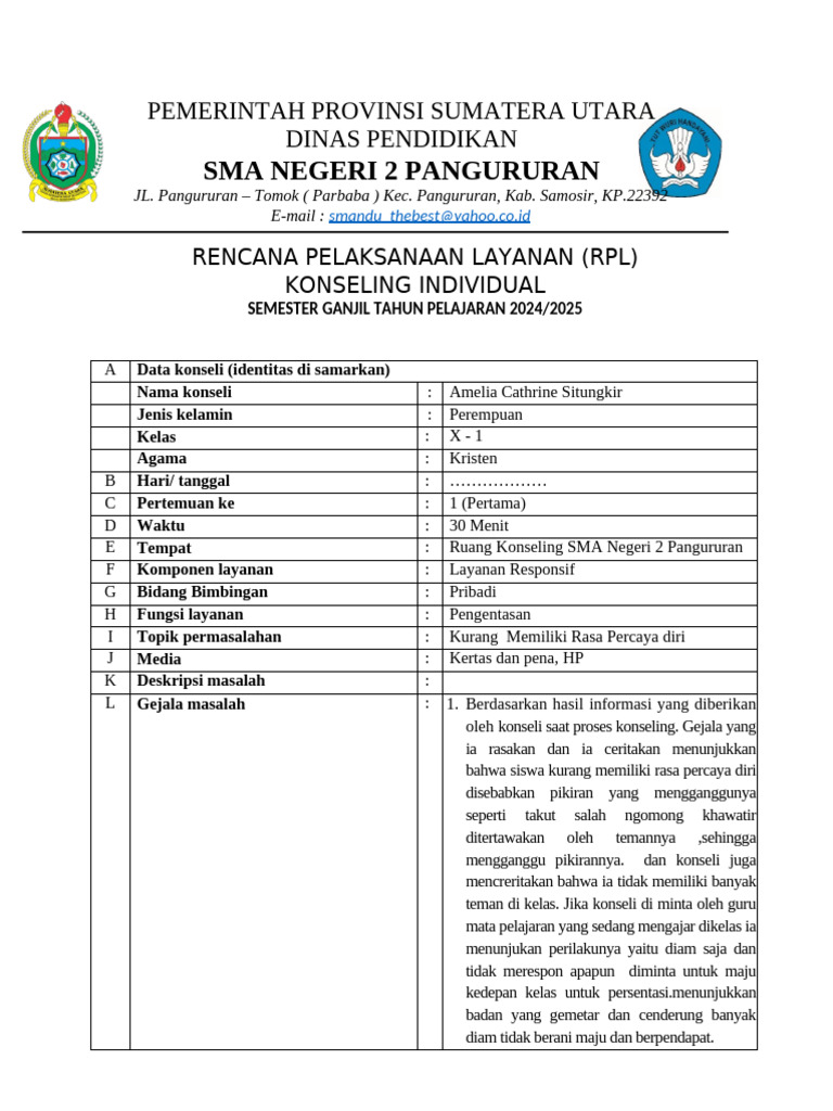 RPL Perencanaan Individual DS PPG | PDF