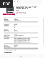 Product Data Sheet: Circuit Breaker, Compact Ns800N, 50Ka/415Vac ...