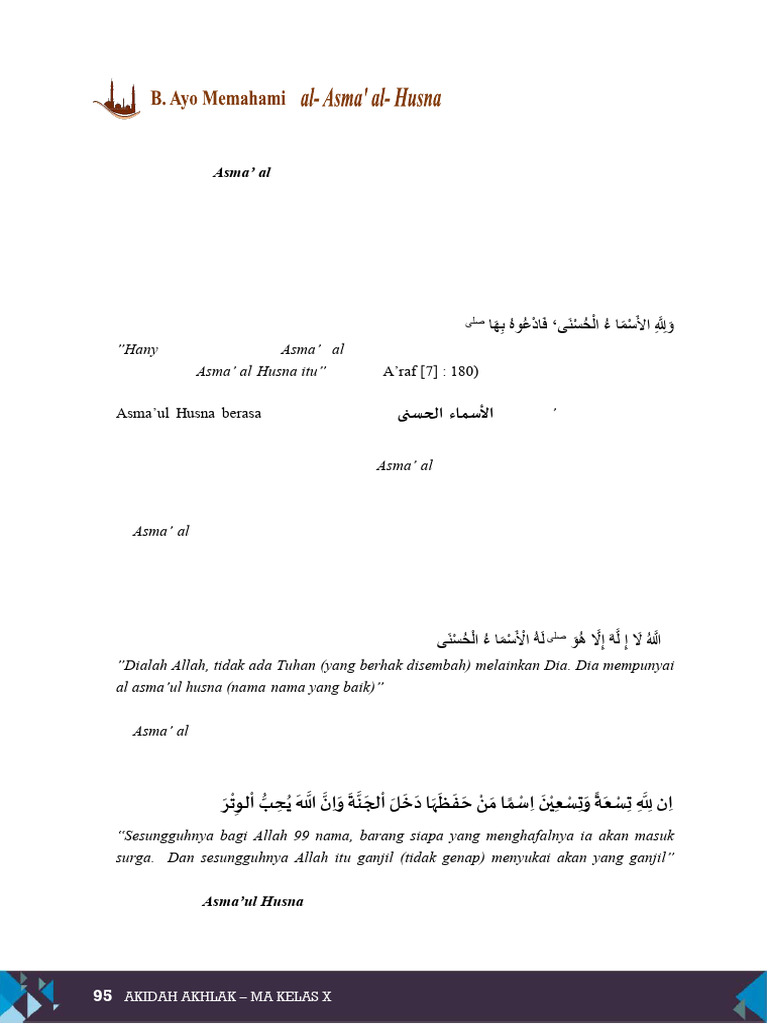 Penerapan Asmaul Husna dalam Doa | PDF