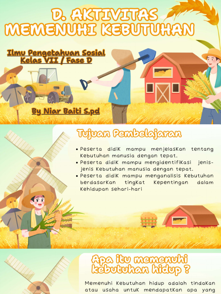 Kuning Ilustrasi Ketahanan Pangan Presentasi - Compressed | PDF