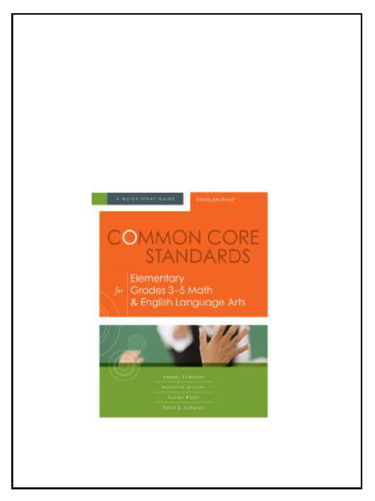 Common Core Standards For Elementary Grades 35 Math and English ...