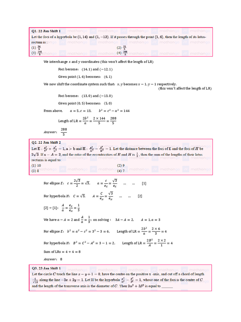 Coordinate Transformations and Lengths | PDF | Circle | Algebraic Geometry