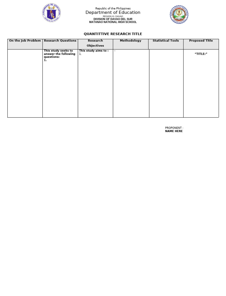 Quantitative Research Framework Guide | PDF