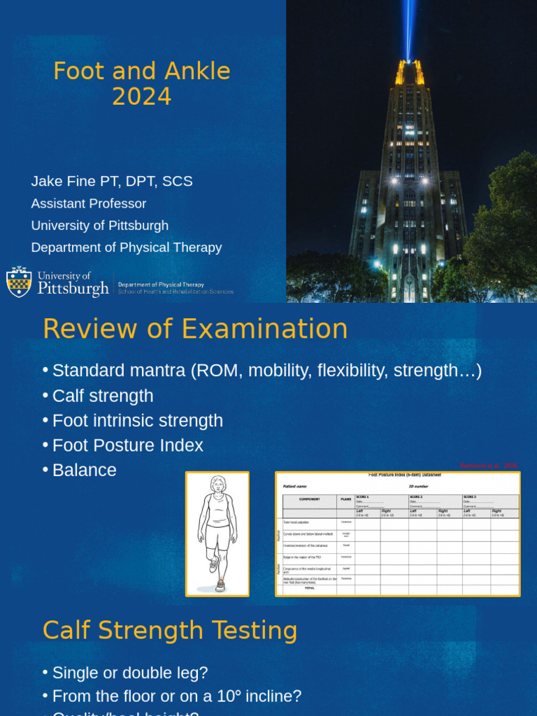 Foot and Ankle Rehabilitation Guidelines | PDF | Foot | Ankle
