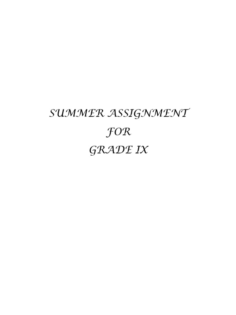 Summer Assignments - June 2025 | PDF | Triangle | Elementary Geometry