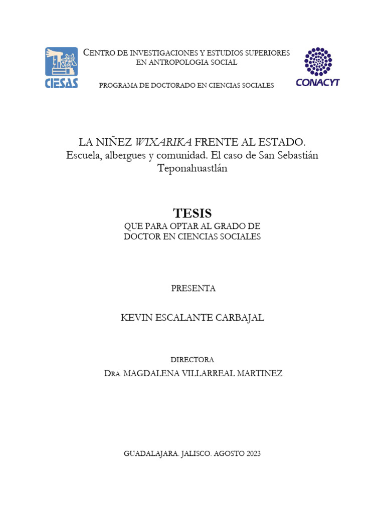 TE C.C. 2023 Kevin Escalante Carbajal 1 | PDF | Comunidad | Escuelas