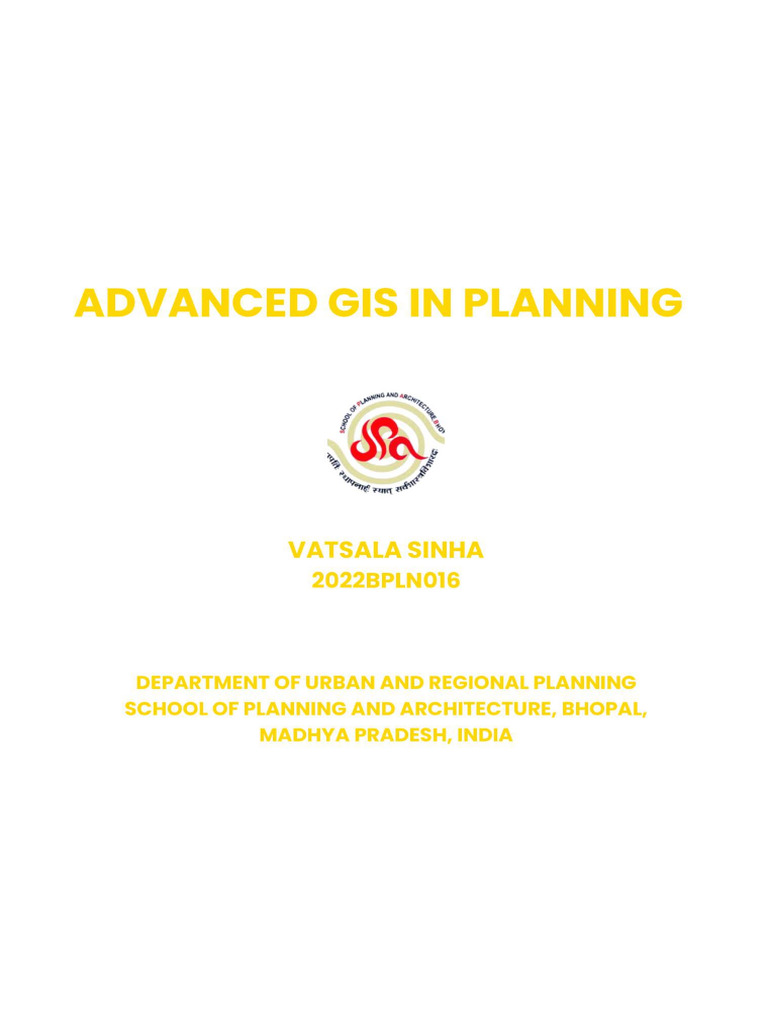 Advanced GIS in Planning | PDF | Earth Sciences