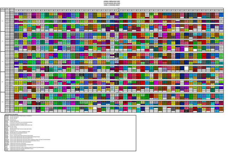 Jadwal 20252026 20 Juli 2025 (Nama Mapel) | PDF