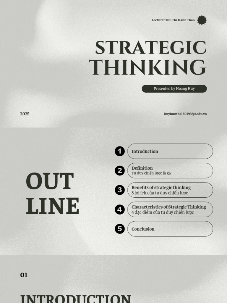 Strategic THINKING | PDF