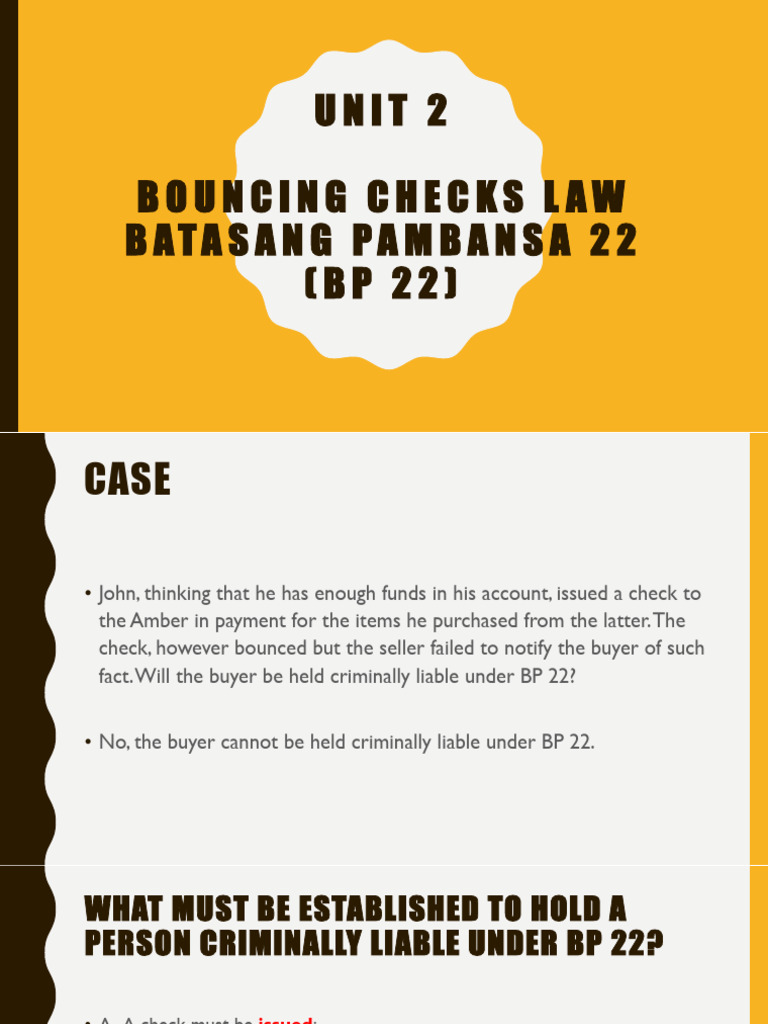 Bouncing Checks & Secrecy of Bank Deposits Law | PDF | Banks | Debt