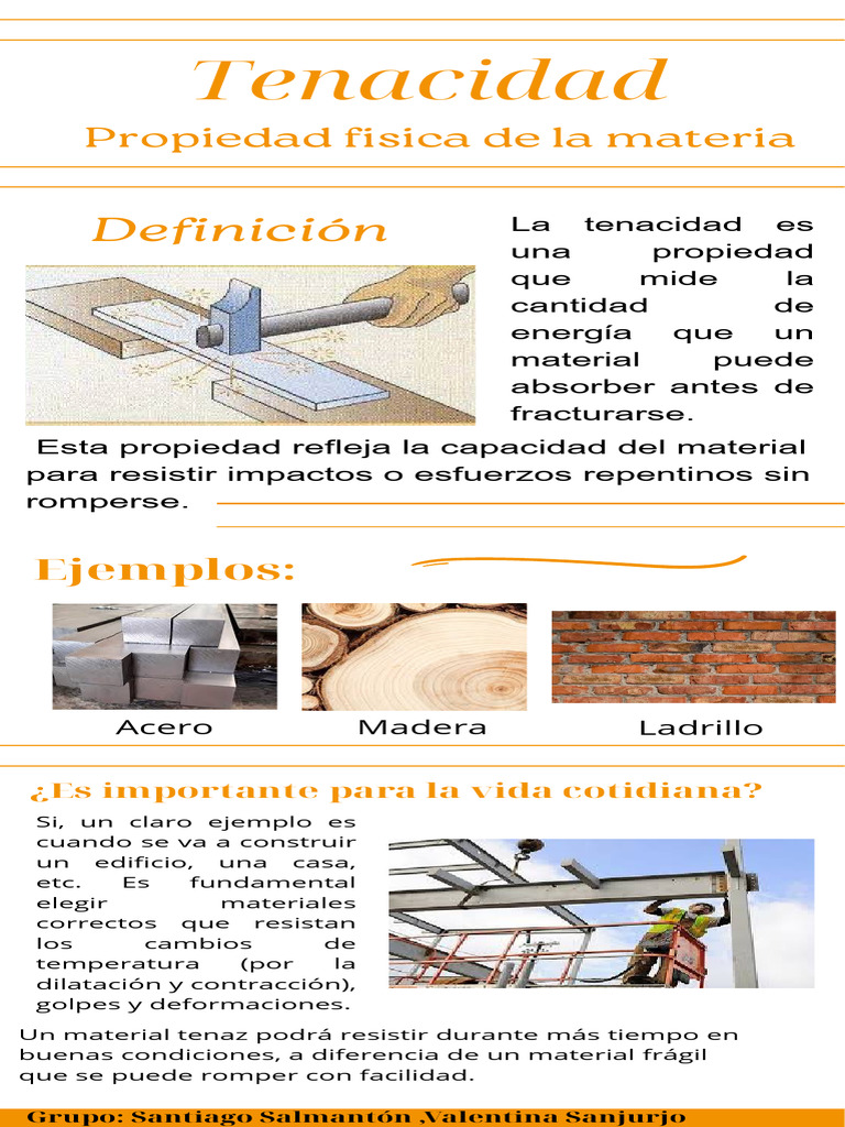 Definición y ejemplos de tenacidad | PDF
