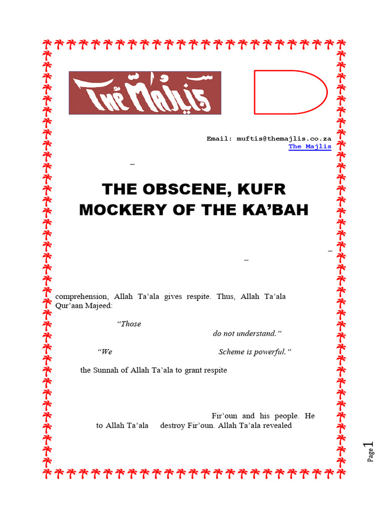 Kufr Mockery of The Kabah - 22112024 | PDF | Abrahamic Religions ...