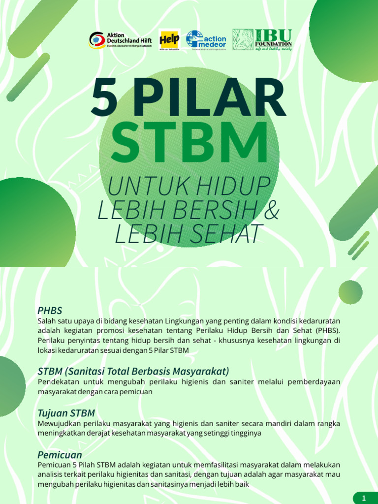 5 Pilar STBM untuk Hidup Sehat | PDF
