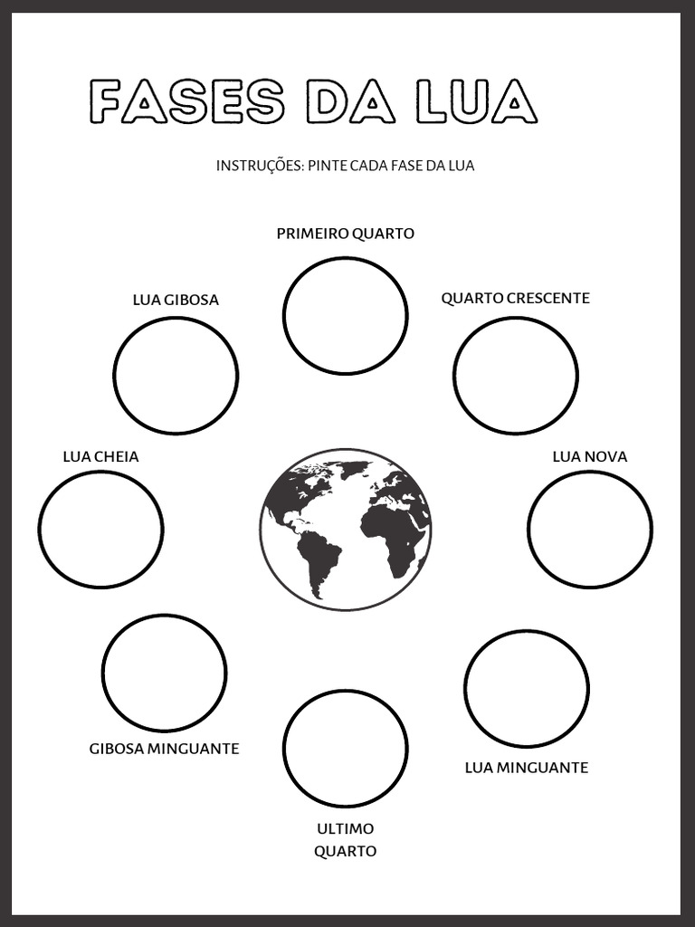 Atividades Fases Da Lua | PDF