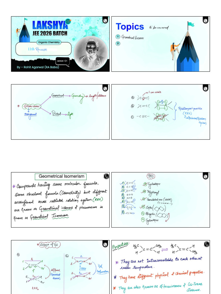 11th Revision 01 Class Notes Printable Lakshya JEE 2026 1 | PDF