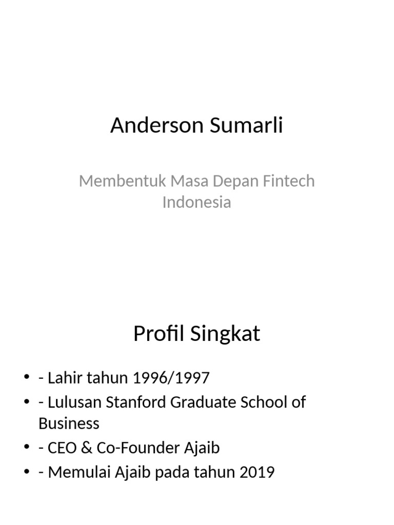Anderson Sumarli | PDF