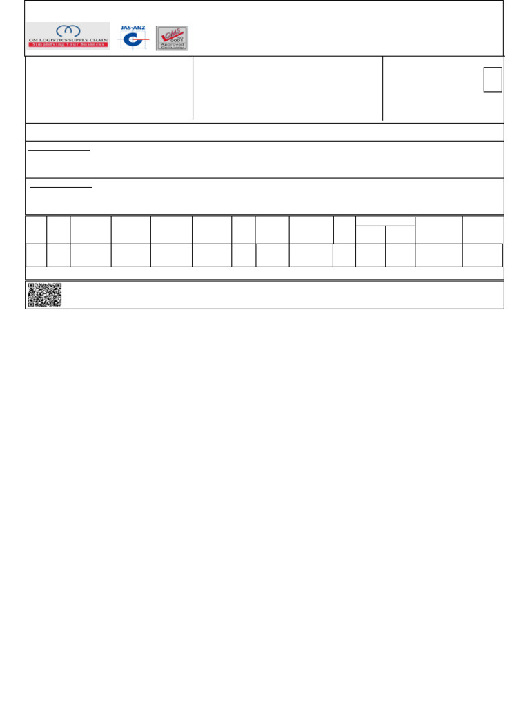 OM Logistics Transporter ID Details | PDF | Cargo | Logistics