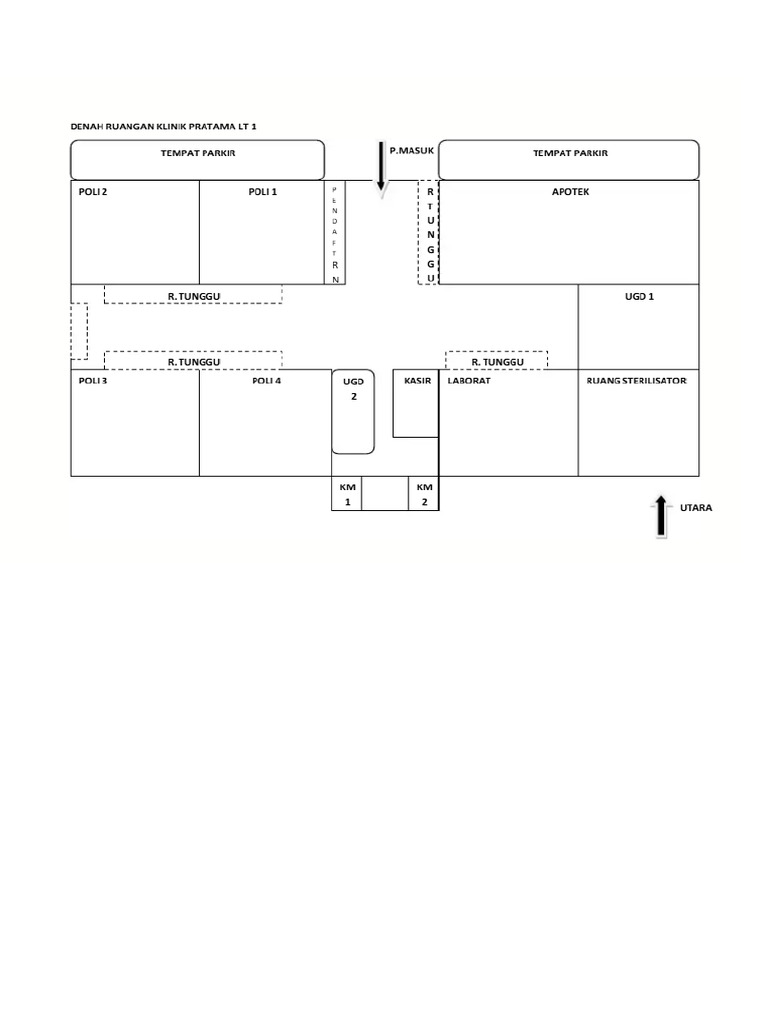 Contoh Layout Klinik | PDF