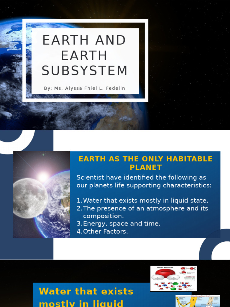 Lesson 2 Earth and Earth Subsystem | PDF | Earth | Water