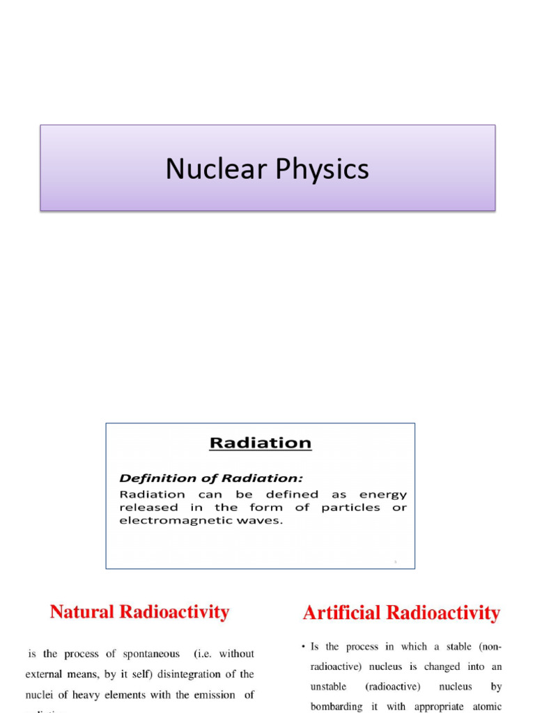 8 Nuclear Physics PHY 111 | PDF