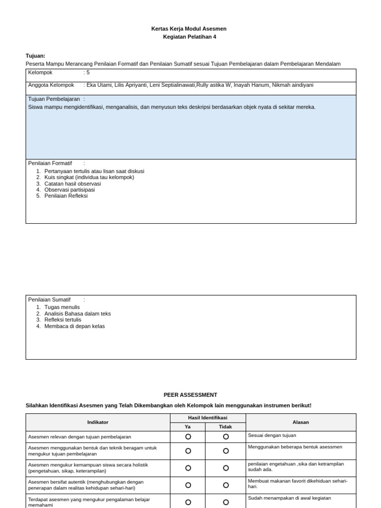 LK Modul 4 KP4 Kelompok 5-1 | PDF