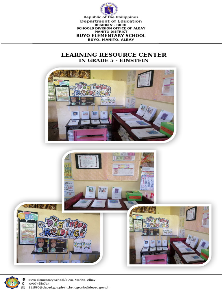 Learning Resource Center - Sy. 24-25 | PDF