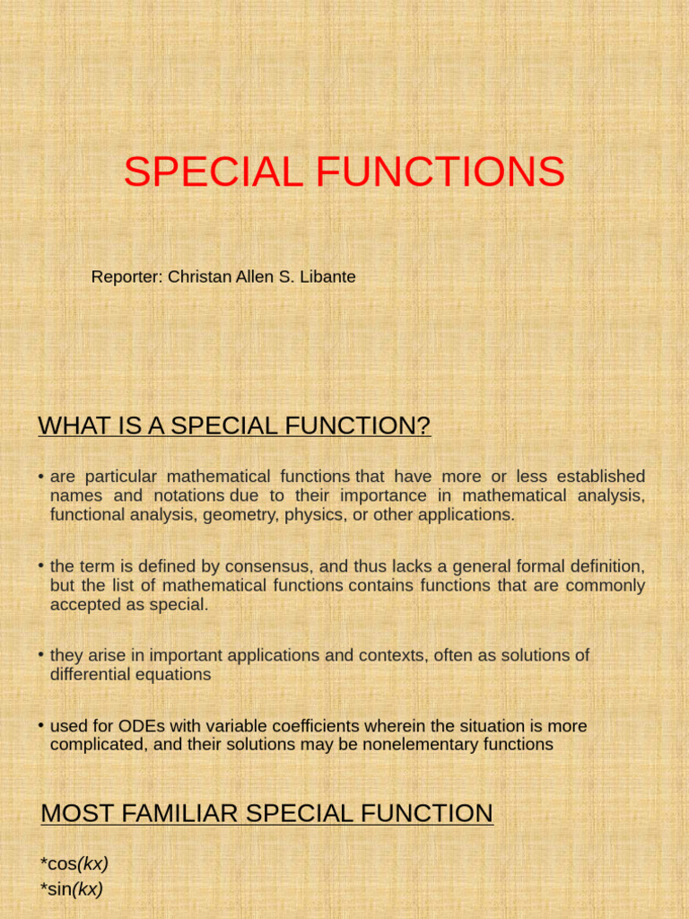 Special Functions - Advanced Engg Math | PDF
