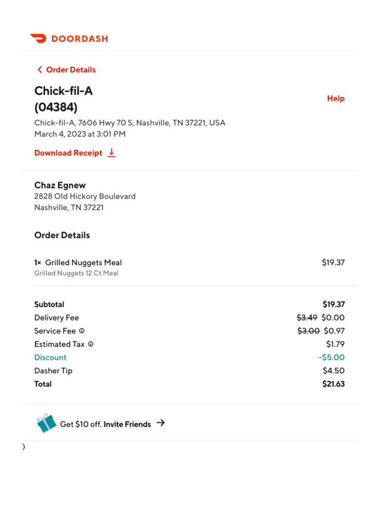 DoorDash Food Delivery - Delivering Now, From Restaurants Near You | PDF